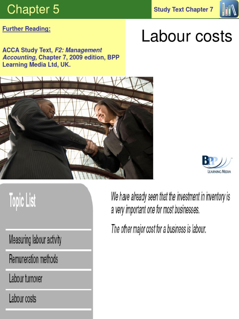 Chapter 5 - Labour Costs | PDF | Overtime | Employment