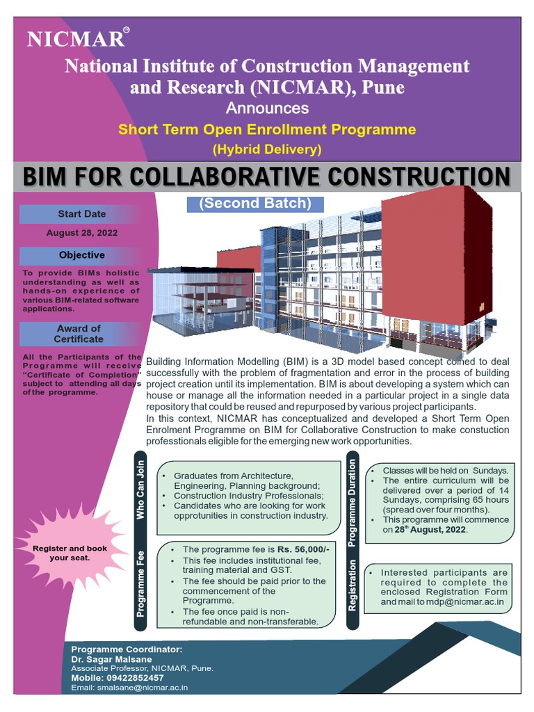 BIM Brochure 130522-Final | PDF | Building Information Modeling