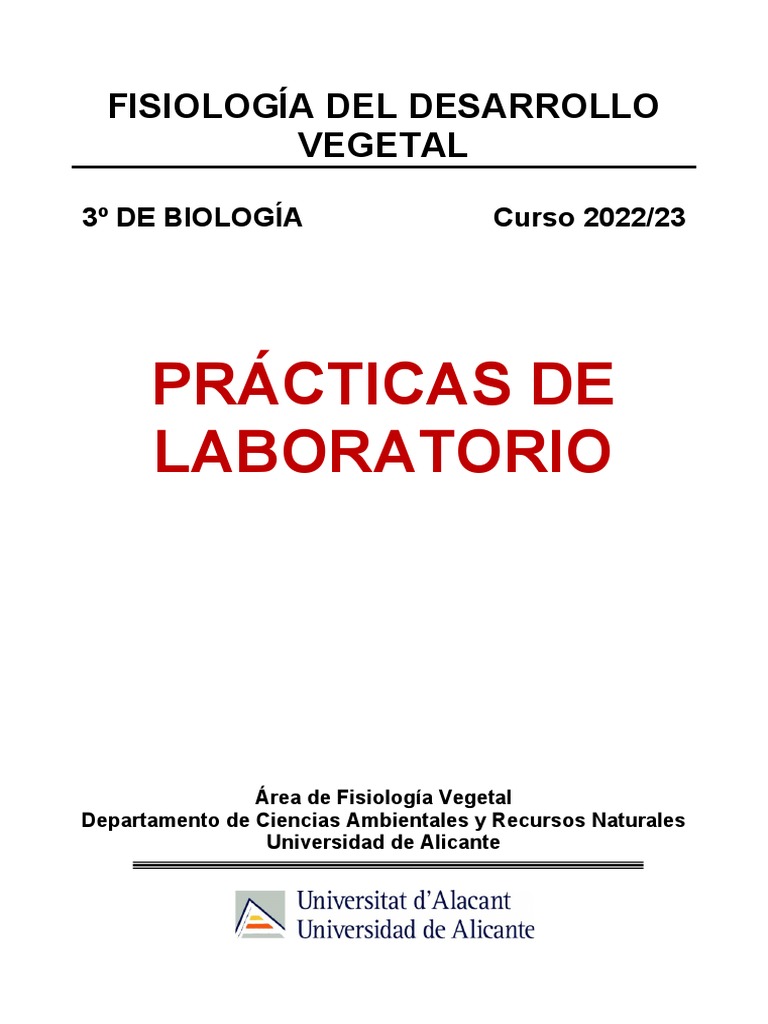Cuaderno de Practicas 2022-23. | PDF | Laboratorios | Experimentar