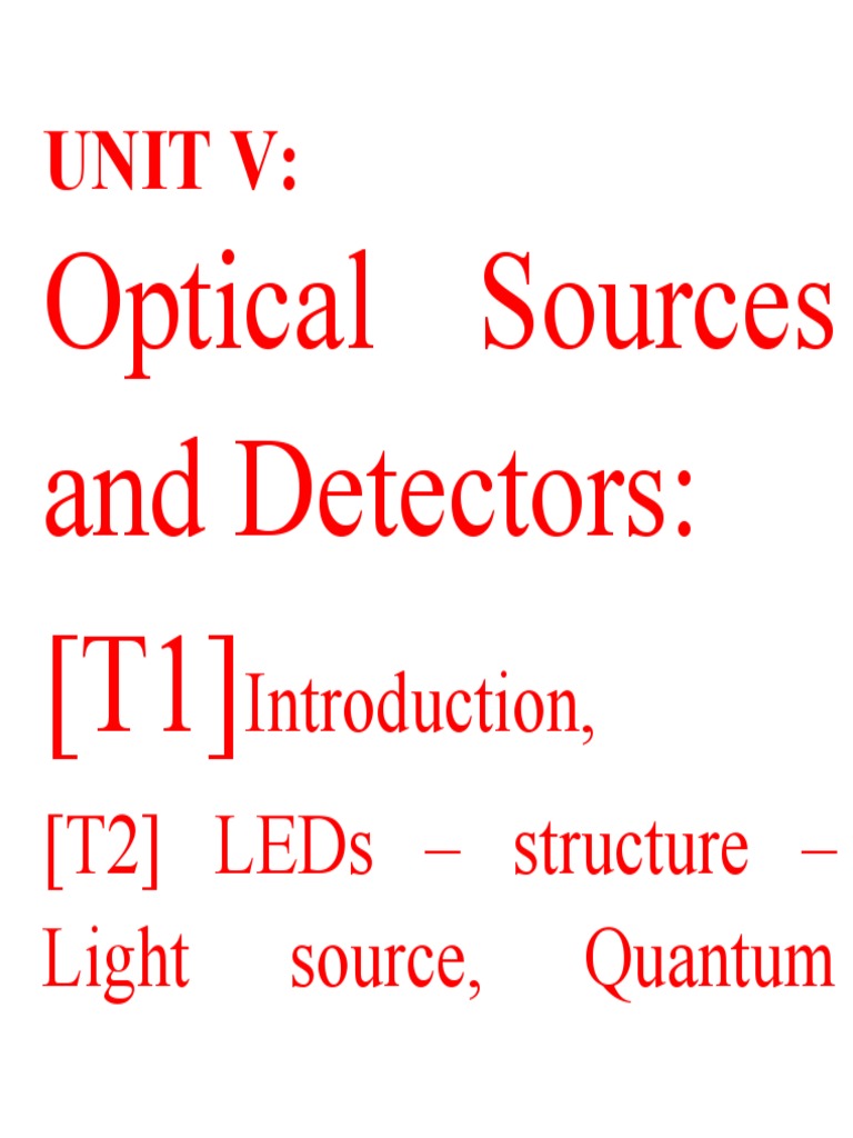 5th Unit Ofc Mwoc | PDF | Laser | Light Emitting Diode