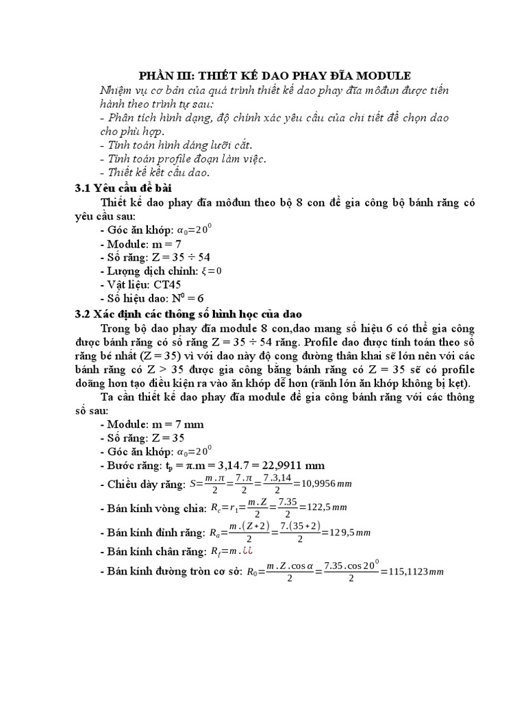 Dao Phay Modul | PDF