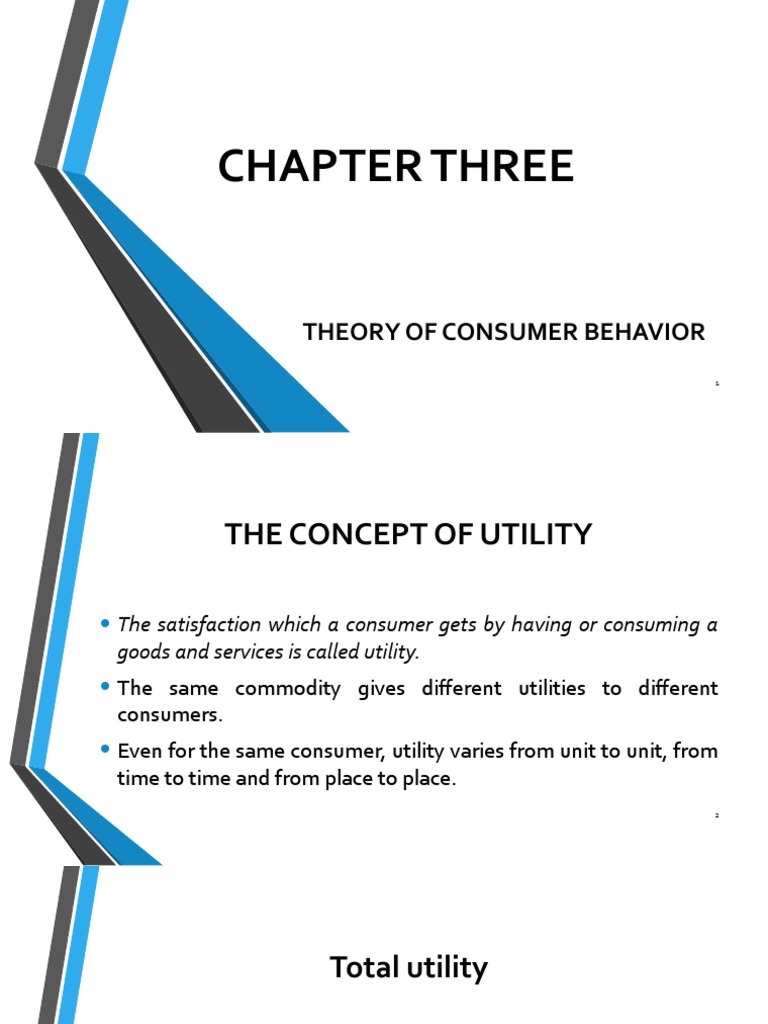 Theory of Consumer Behavior and Utility Maximization | PDF | Utility | Economies