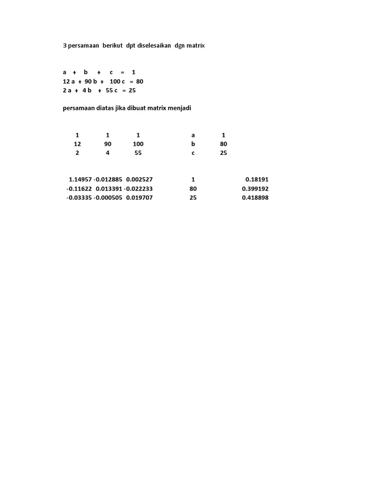 Persamaan 3 Anu | PDF