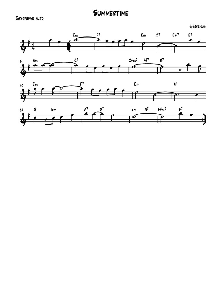 Summertime Eb | PDF