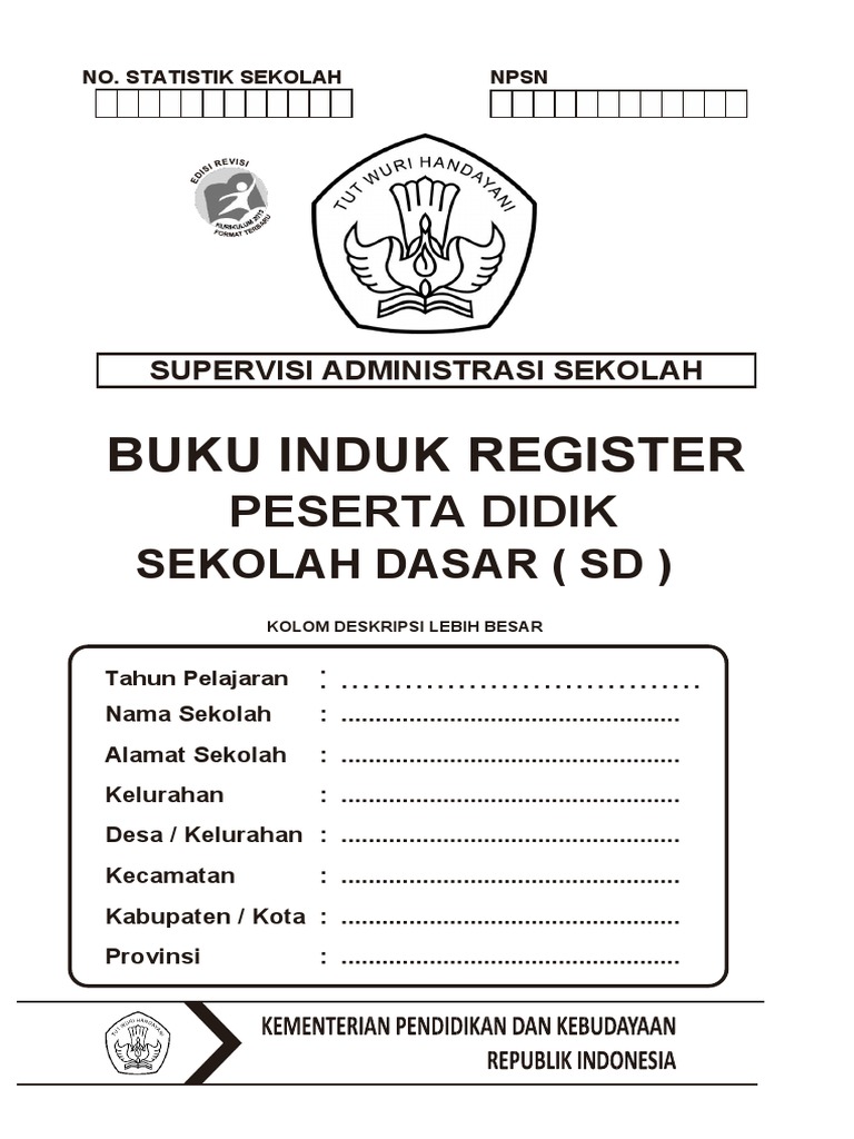 Isi Buku Induk SD K13 OK | PDF