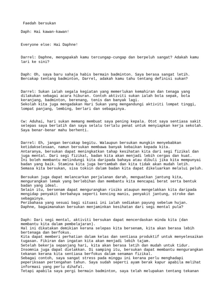 BM Lisan Example | PDF