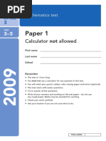 2024 Key Stage 2 Maths Test Paper | PDF | Copyright | License