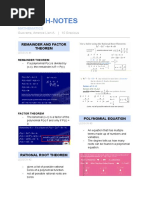 Rapid Math Assessment (Rma) - Reviewer | PDF | Area | Circle