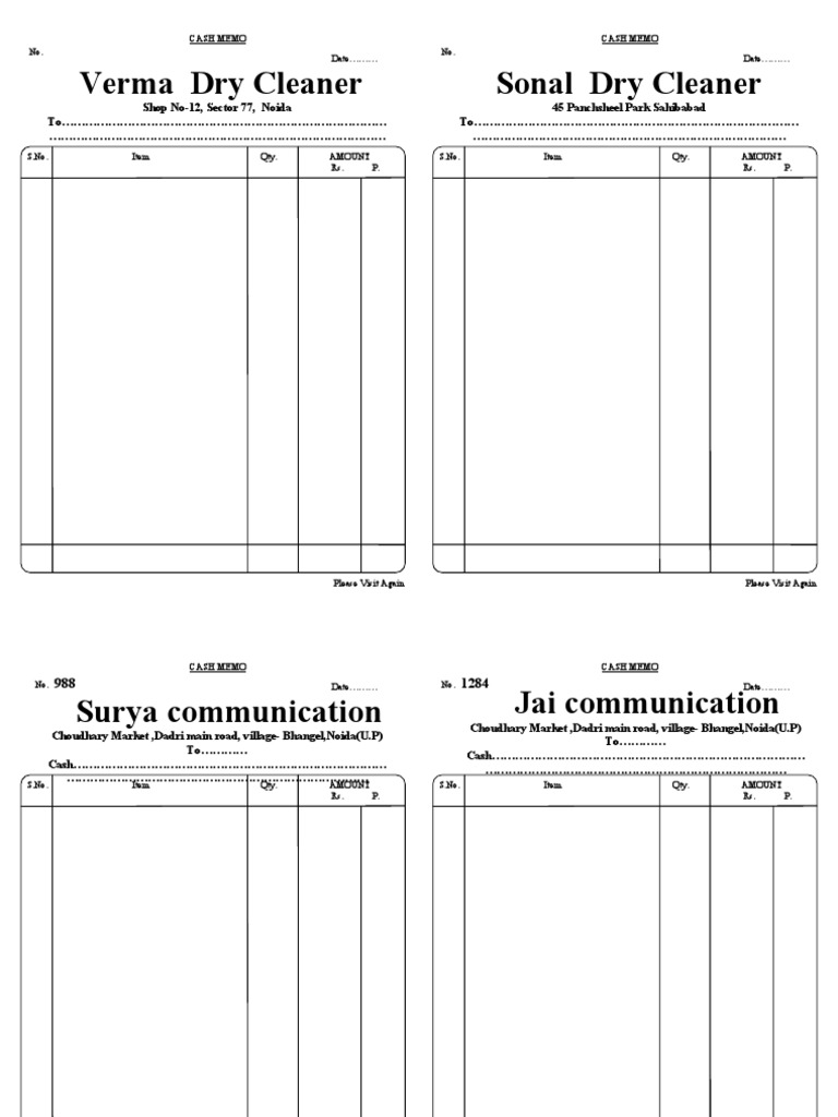 Bill Format_ Uniform & Telephone | PDF