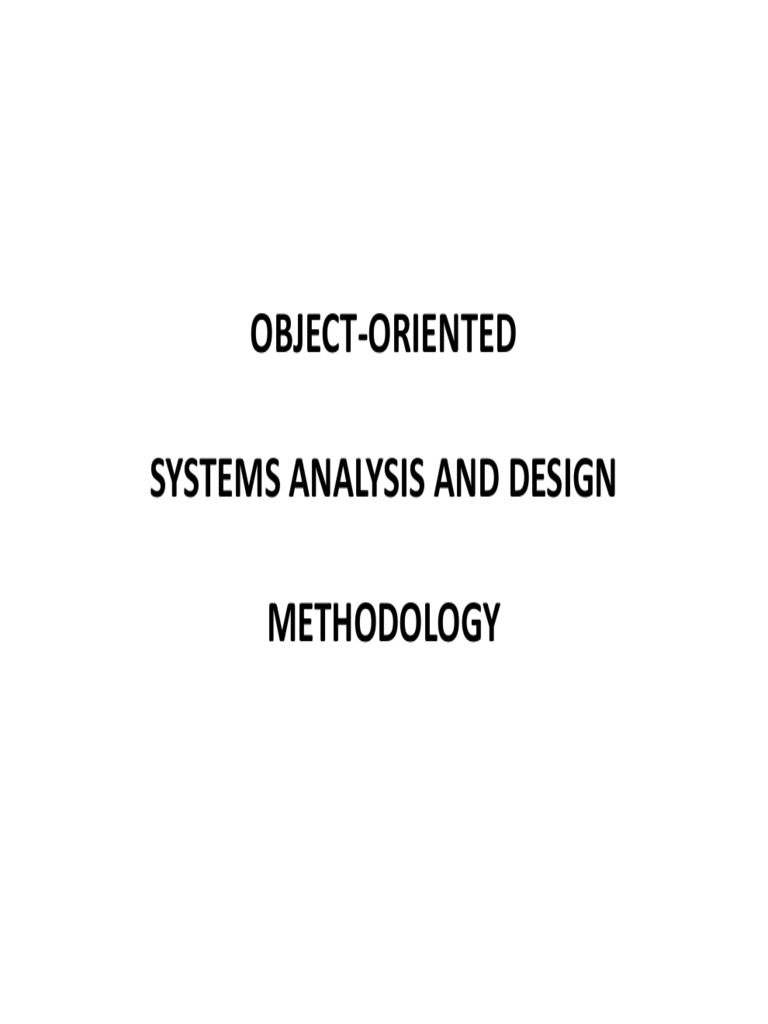 OOAD and SSADM Compared | PDF | Object (Computer Science) | Software Development Process