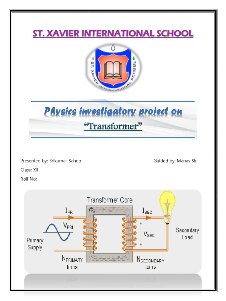 Physics Project Cover | PDF