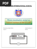1 To Study Various Factors On Which The Internal resistanceEMF of A ...