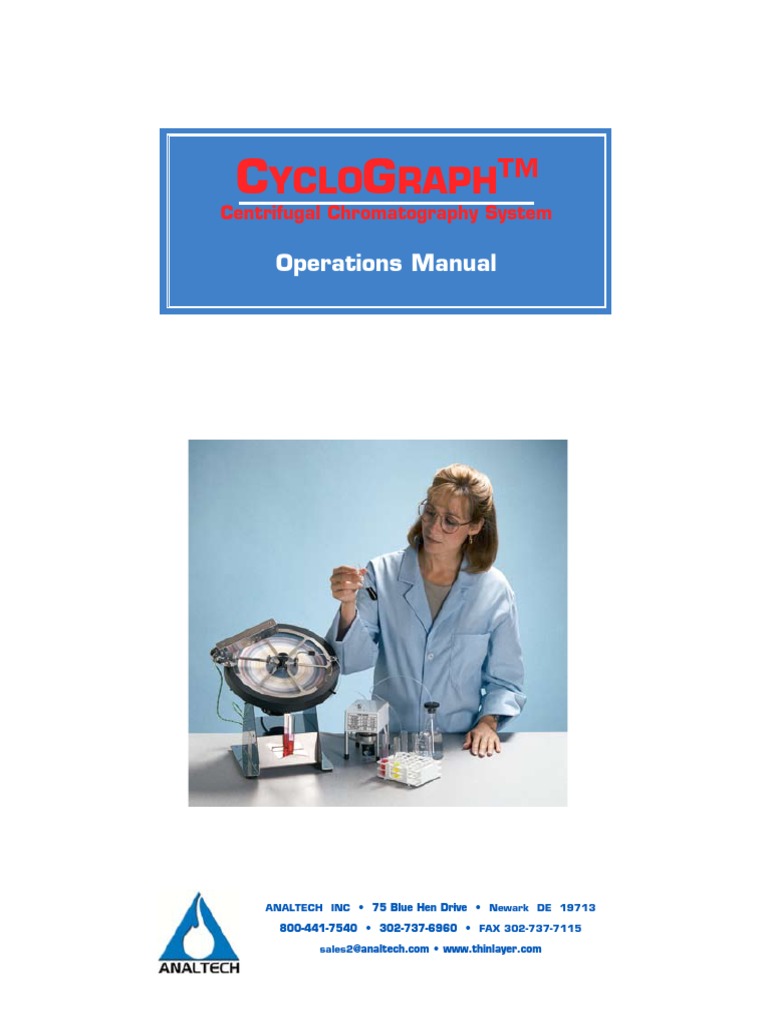 Cyclograph User Manual | PDF | Thin Layer Chromatography | Solvent