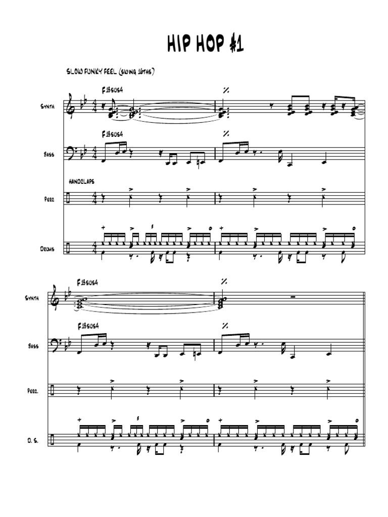 Hip-hop style score | PDF