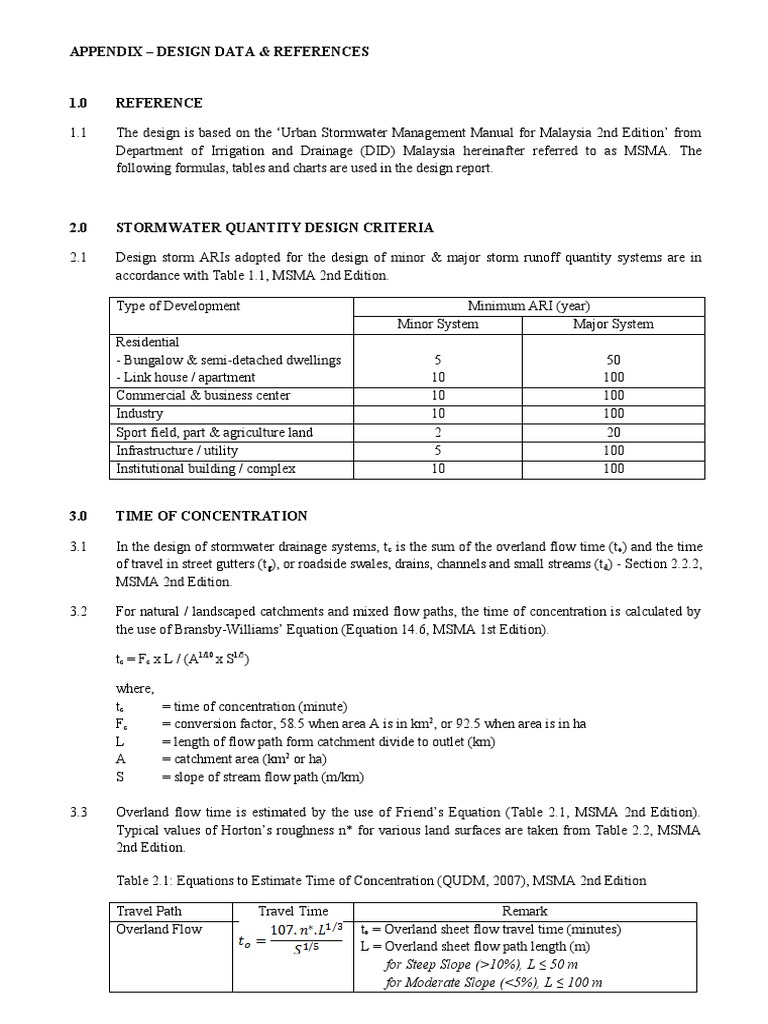 Appendix | PDF | Stormwater | Drainage Basin