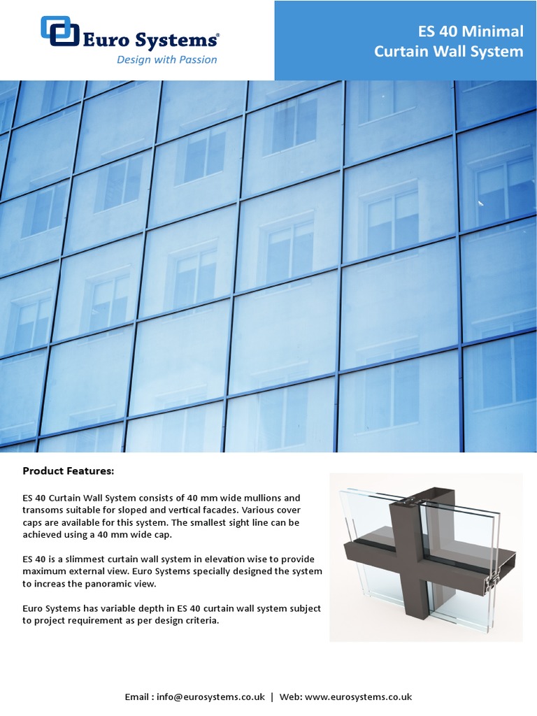 Curtain Wall (ES40) 21-09-2019 | PDF | Wall | Architectural Elements