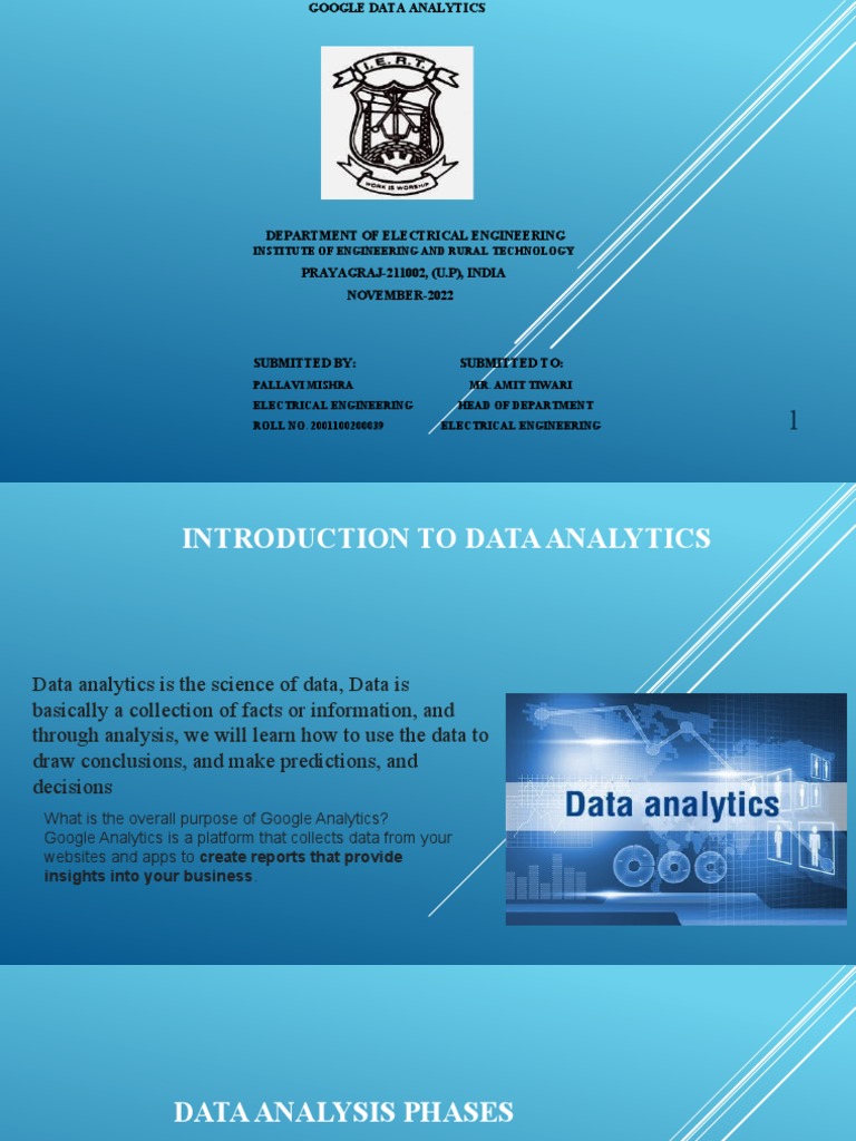 Introduction to data analytics (1) | PDF | Analytics | Data Analysis