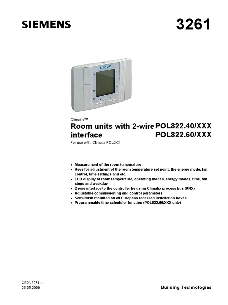 Siemens POL 822 60 | PDF | Electrical Engineering | Electricity