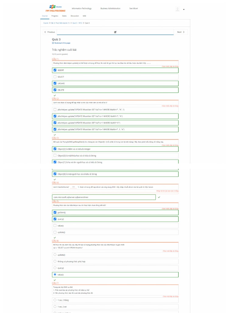 quiz3 - dự án mẫu | PDF