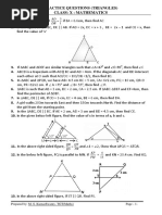 Class 10 - Math - Triangles Worksheet 2025-26 | PDF | Triangle ...