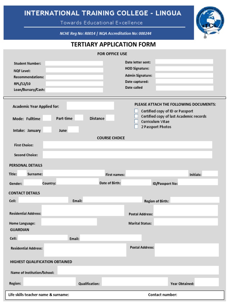 Application Form 2023 | PDF | Fee | Banks