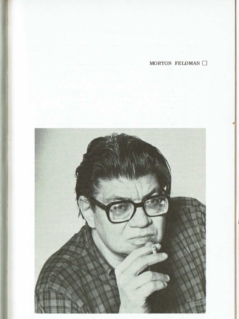 Feldman, Morton Text | PDF