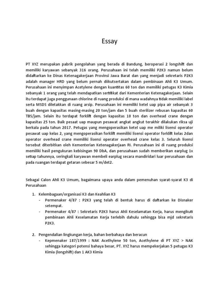 Soal Essay Fr Ed Pdf