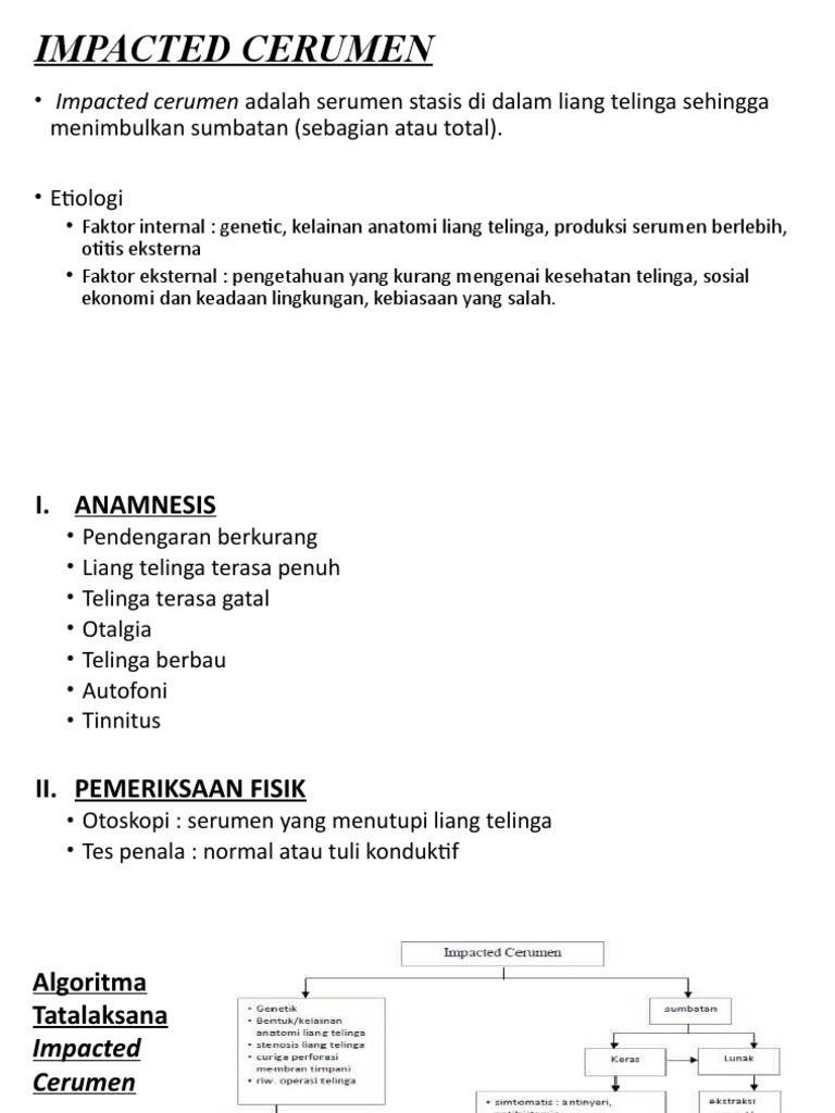 Impacted Cerumen | PDF
