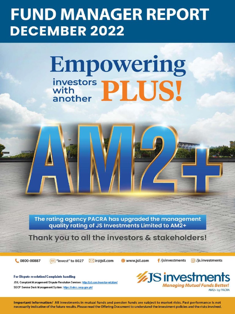 Jsil FMR Dec 2022 | PDF | Investment Fund | Investing