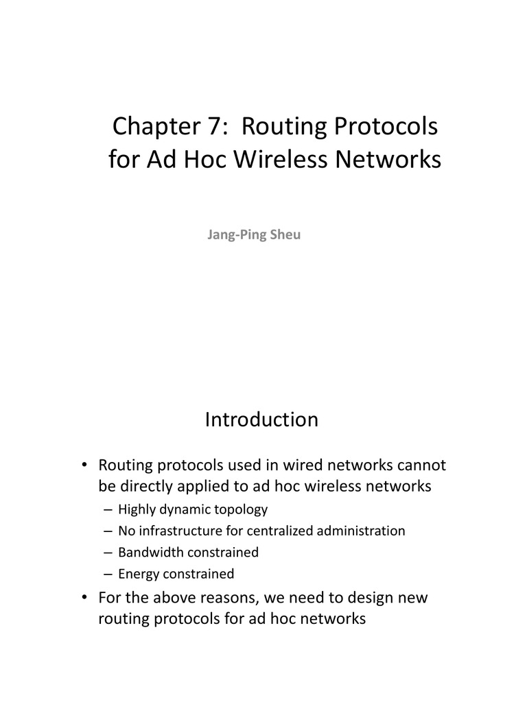 Chapter 7 Routing | PDF