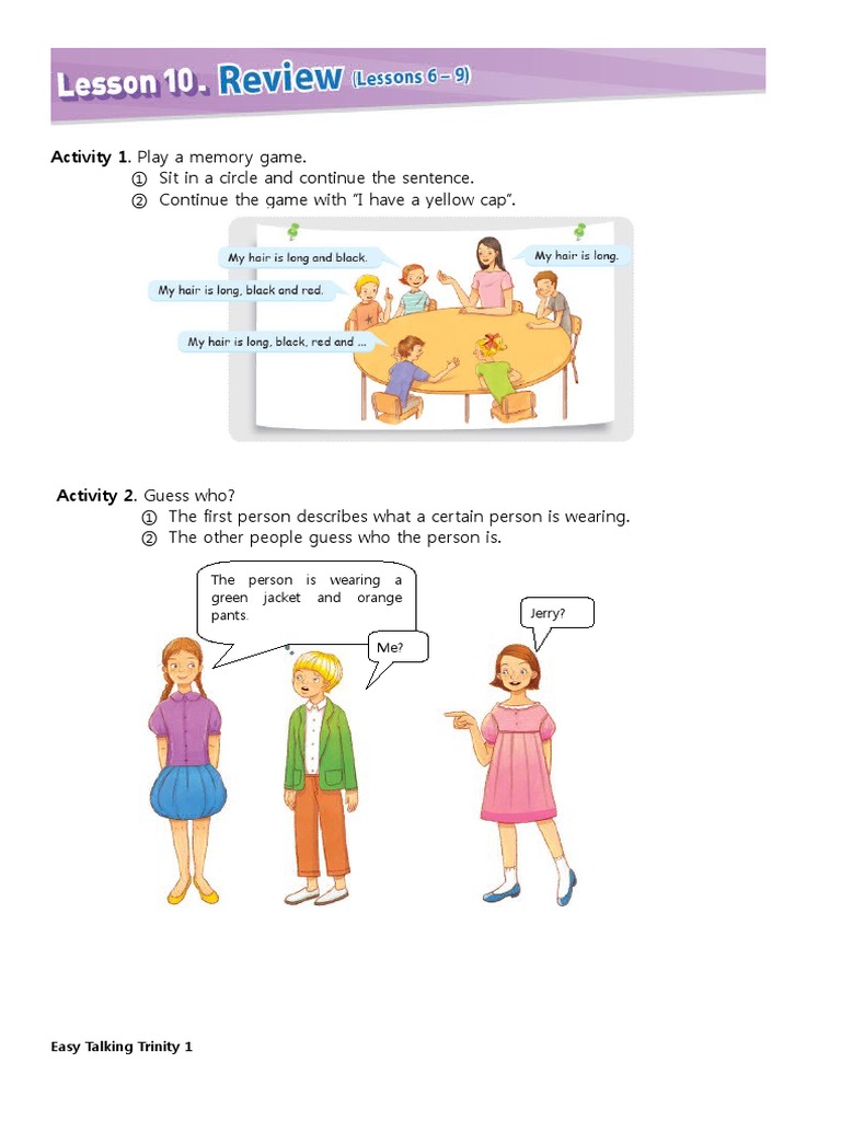 Easy Talking Trinity 1 - 10 | PDF