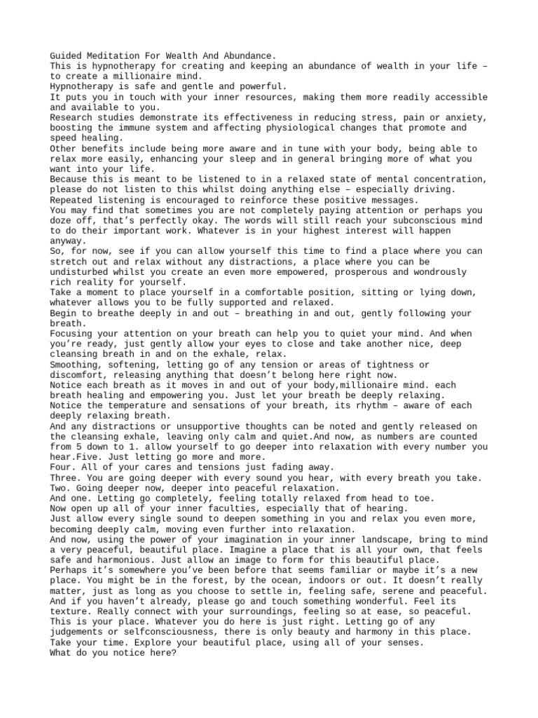 Hypno | PDF | Wealth | Breathing