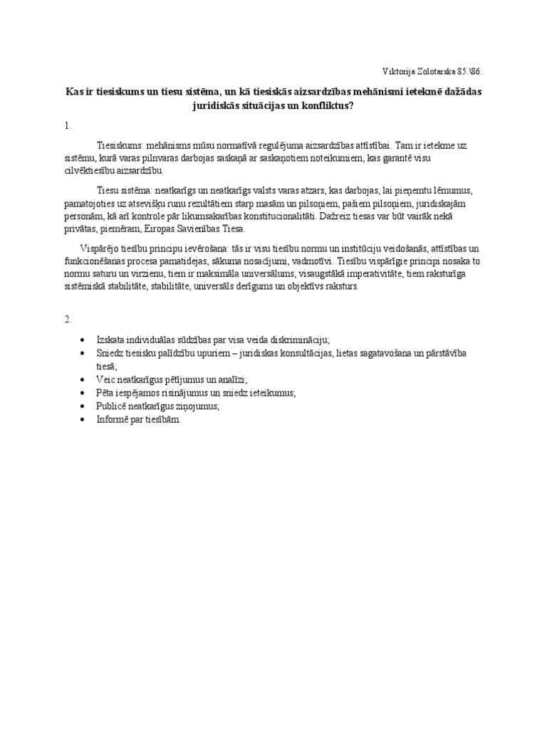 Kas Ir Tiesiskums | PDF