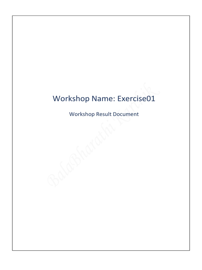 ITSS - Workshop.Exercise01 PT04 | PDF | Scripting Language | World Wide Web