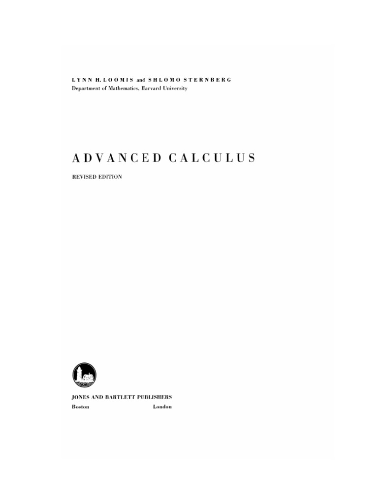 Advanced Calculus | PDF