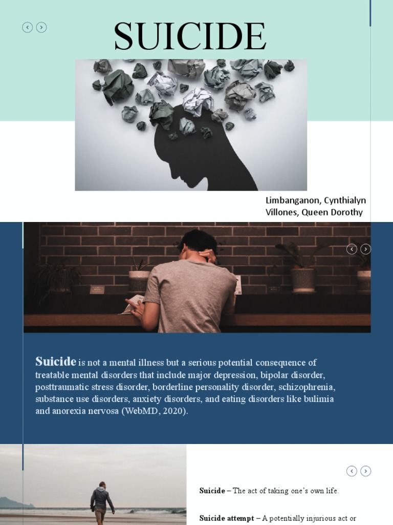 Suicide Ppt. Dory&Cynthia - Final | PDF | Suicide | Mental Disorder