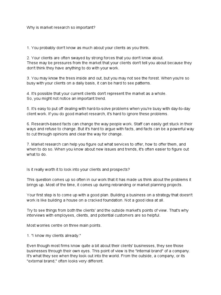 Market research Guide | PDF | Survey Methodology | Focus Group