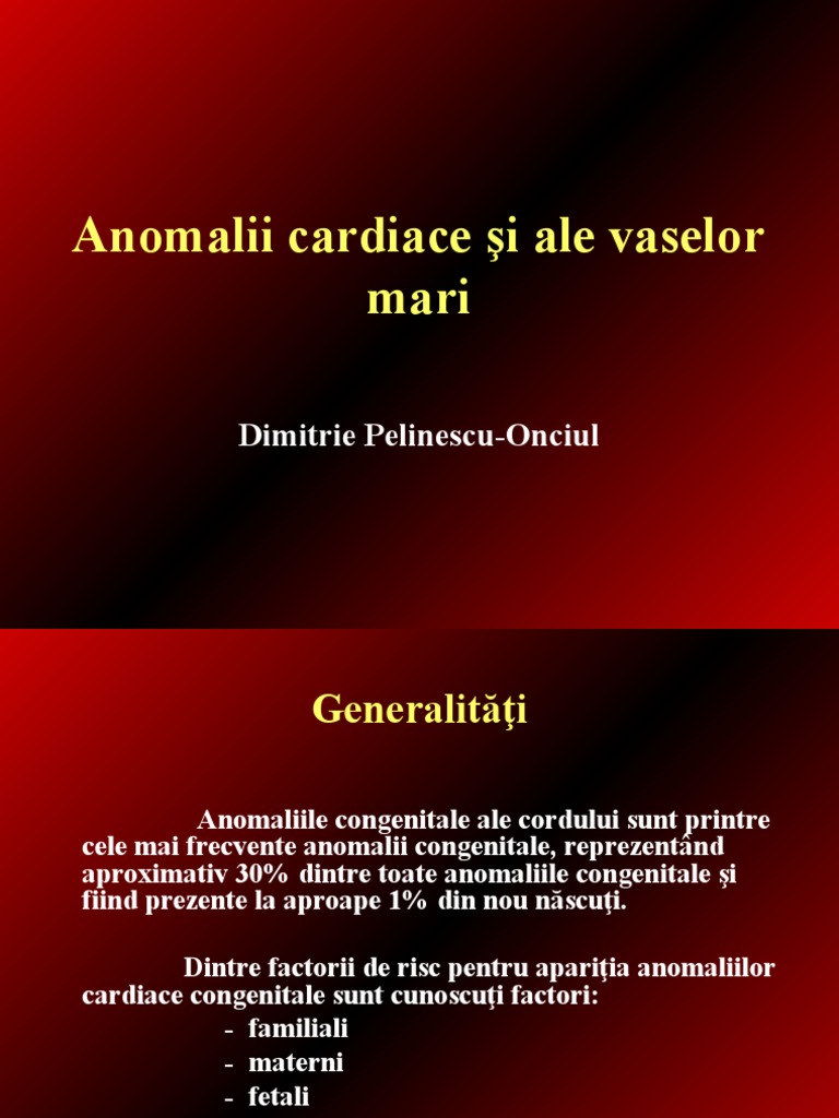 Anomalii Cardiace | PDF