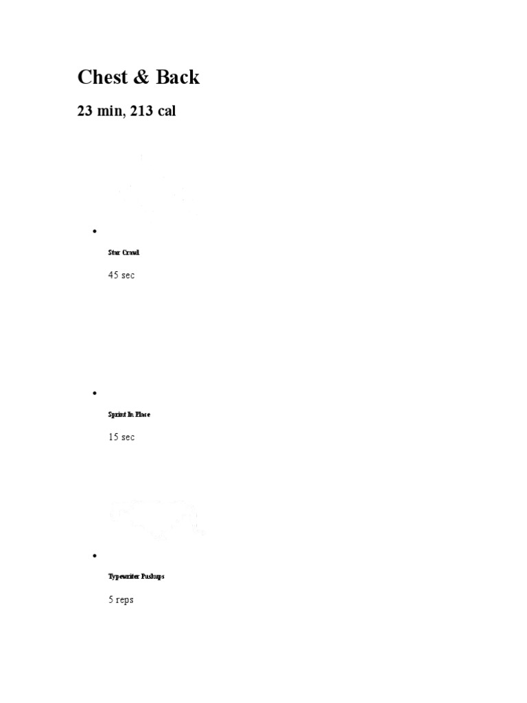 A Full-Body High Intensity Interval Training (HIIT) Workout Targeting the Chest, Back and Core ...