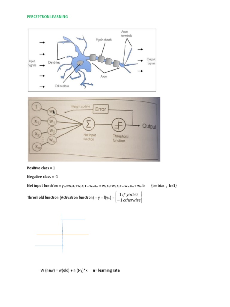 Numeric Example For Perceptron | PDF | Statistical Classification | Cognitive Psychology