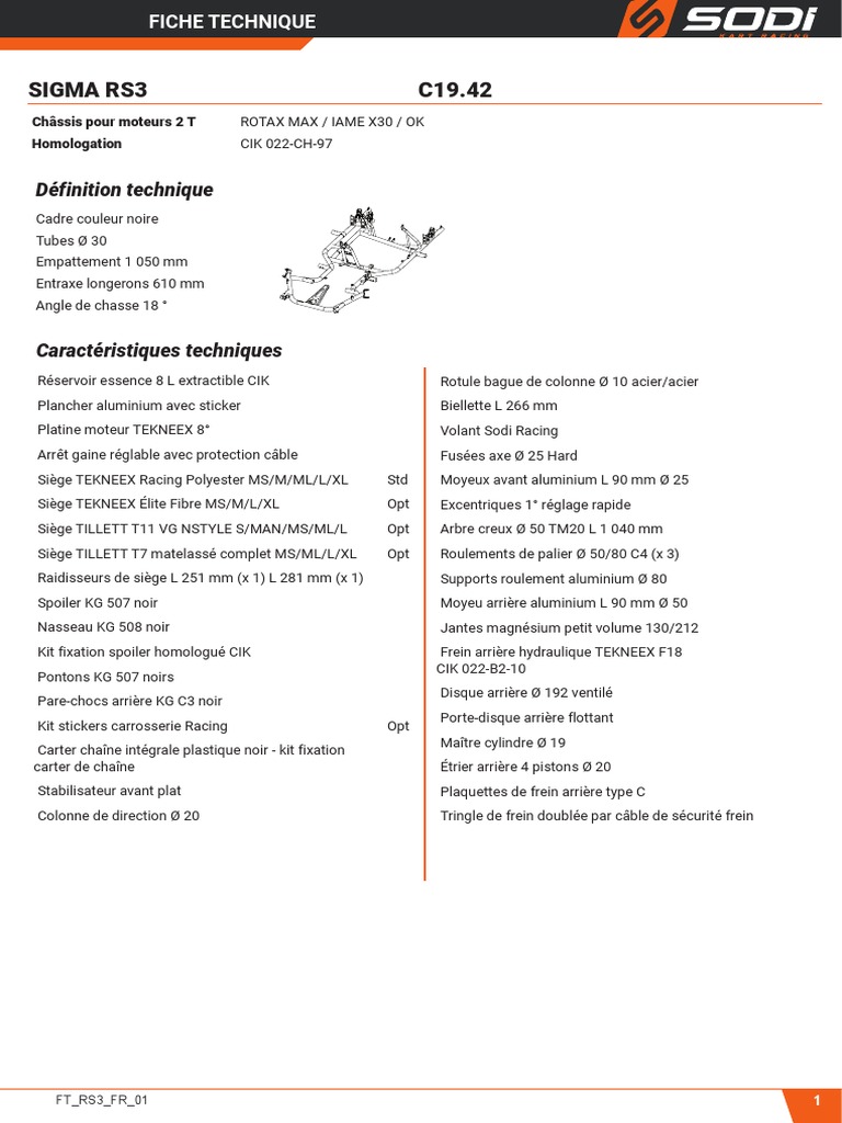 Technical Sheet rs3 2022 FR 1 | PDF | Pièces de véhicule | Industrie ...