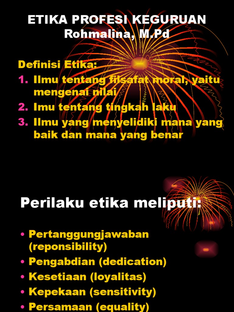 Etika Profesi Keguruan | PDF