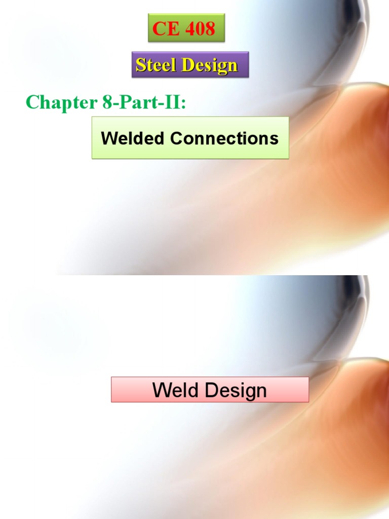Chapter 8 Part II STD | PDF | Welding | Construction