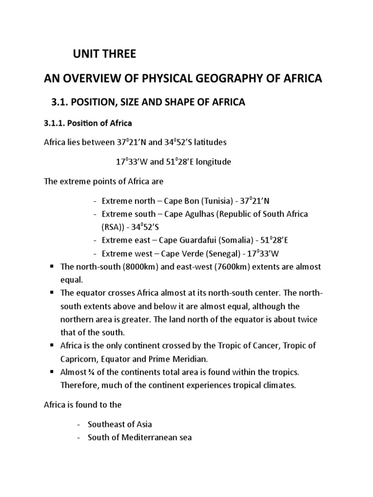 Grade 11 Geography Term 3 Overview | PDF | Rain | Nile