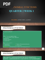 Ppt-Math 10-Quarter 2 Week 2 | PDF | Polynomial | Zero Of A Function