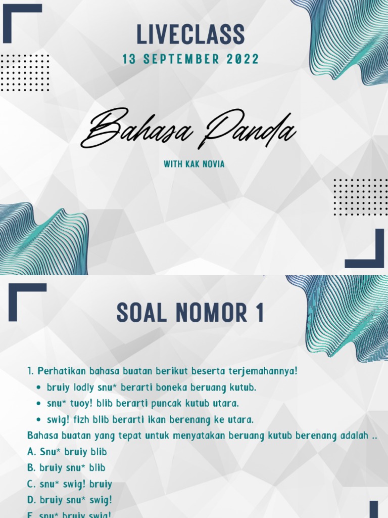 Livezoom Bahasa Panda | PDF