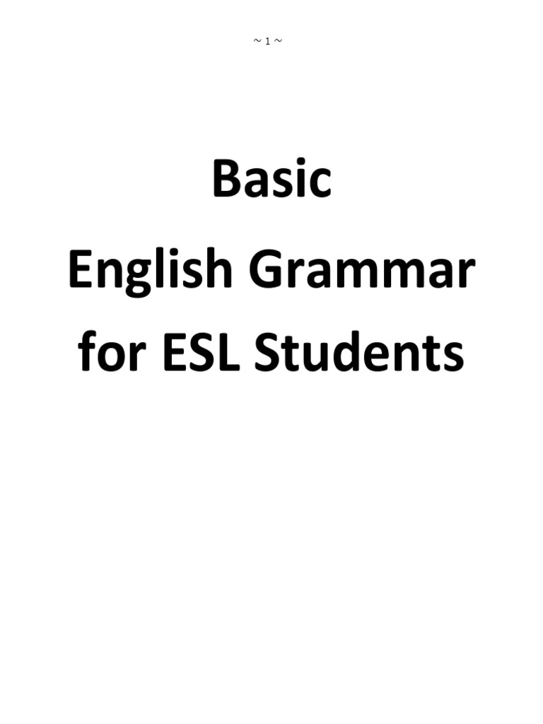 Free English Grammar Book Level 1 | PDF | English Grammar | Noun