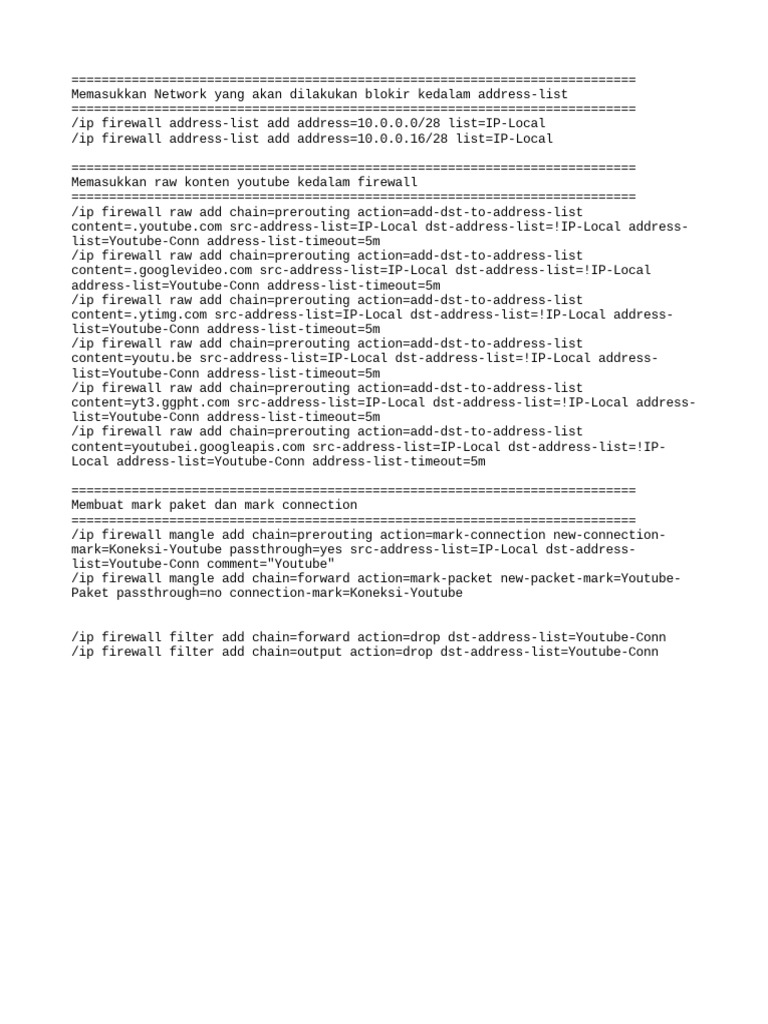 Script Mikrotik | PDF