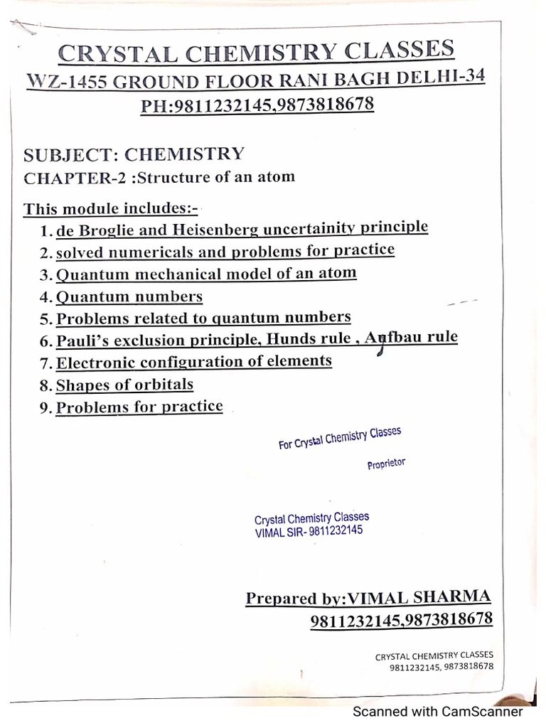 Atomic Structure 2nd | PDF