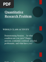 Statement of The Problem | PDF | Question | Qualitative Research